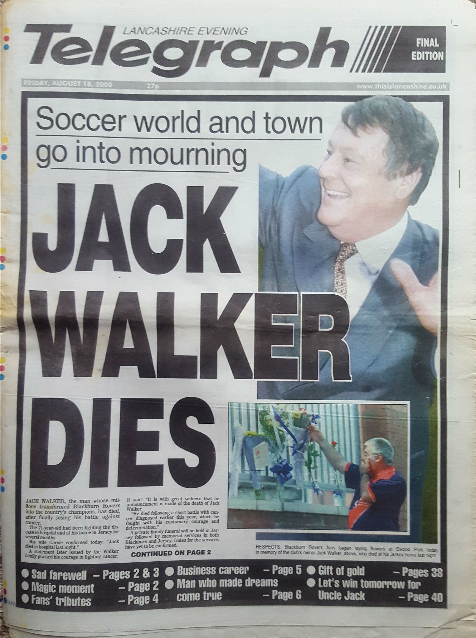 Jack Walker 1929–2000 - BRFCS & 4000 Holes Magazine